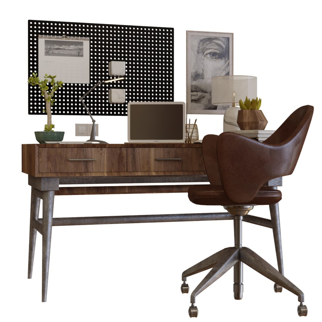 Work Table 3D Model - TurboSquid 1626483