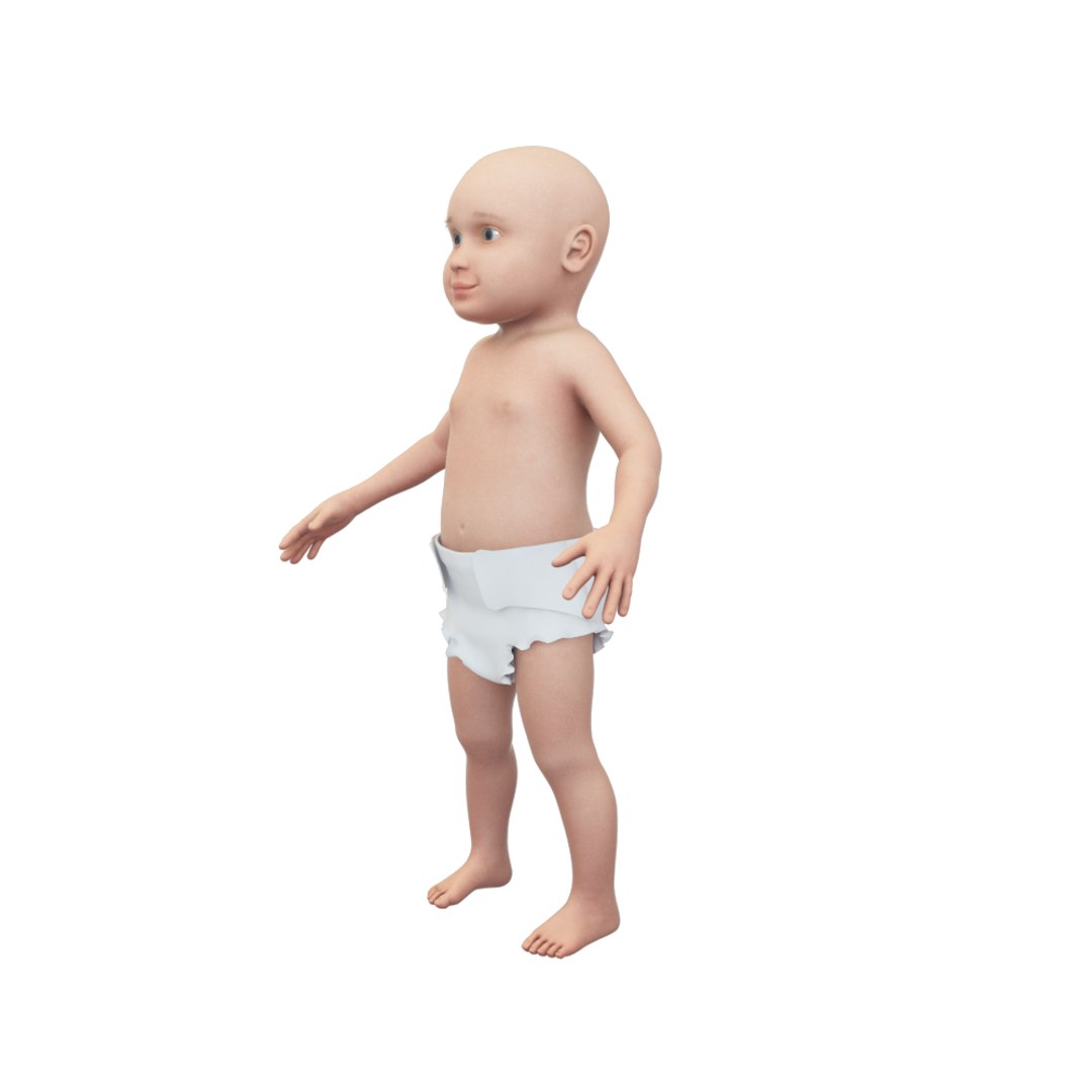 Baby Character People Model - TurboSquid 1629723