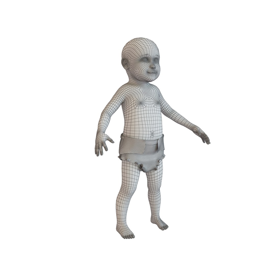 Baby Character People Model - TurboSquid 1629723