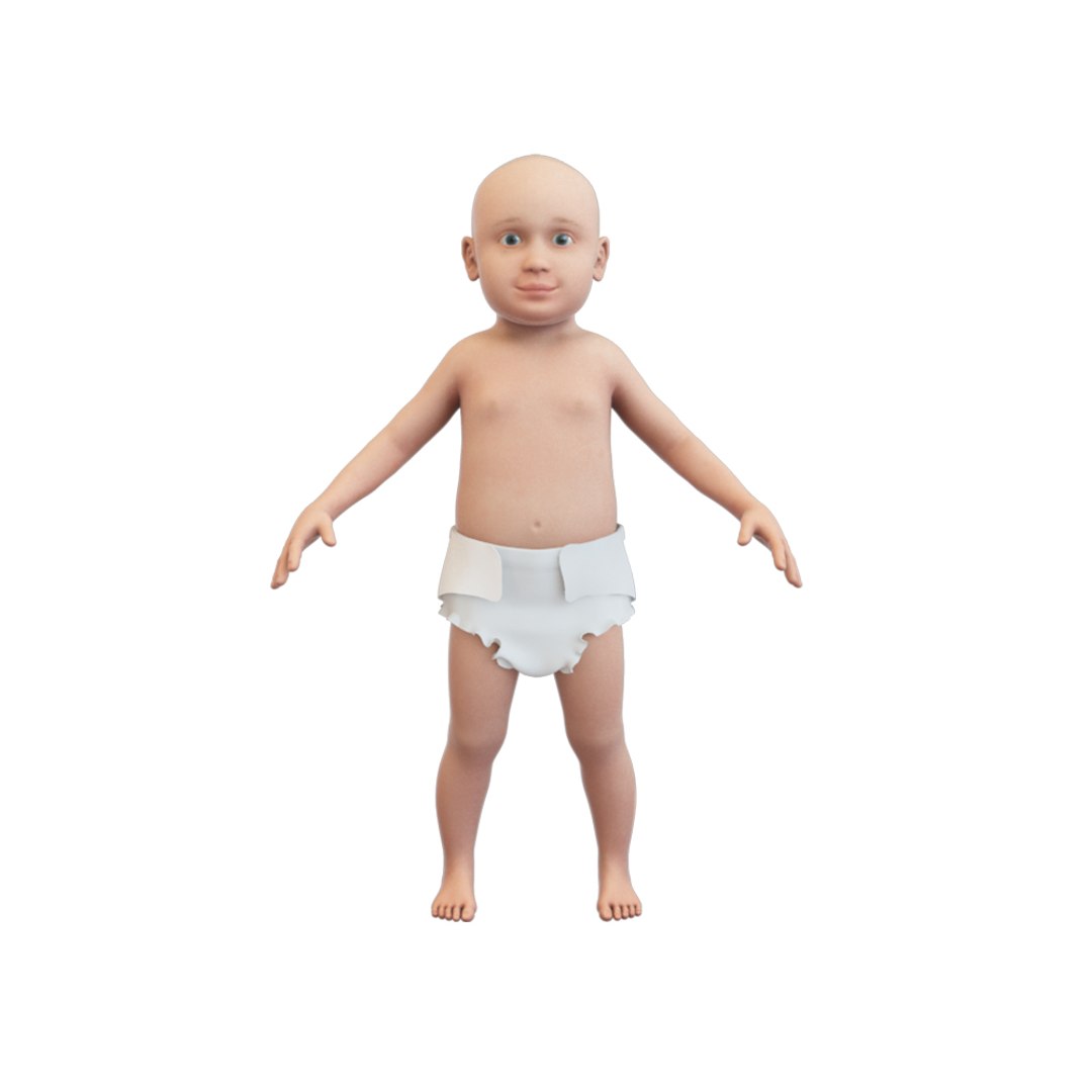 Baby Character People Model - TurboSquid 1629723