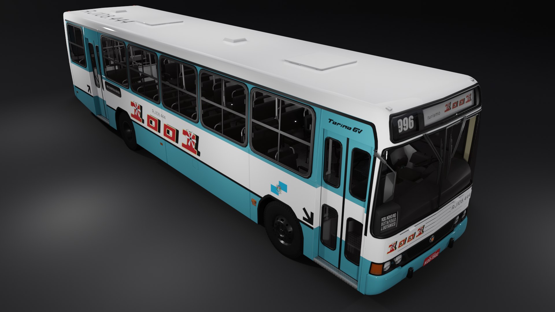 Marcopolo Torino GV VW 16180 CO 1001 3D model - TurboSquid 2134419