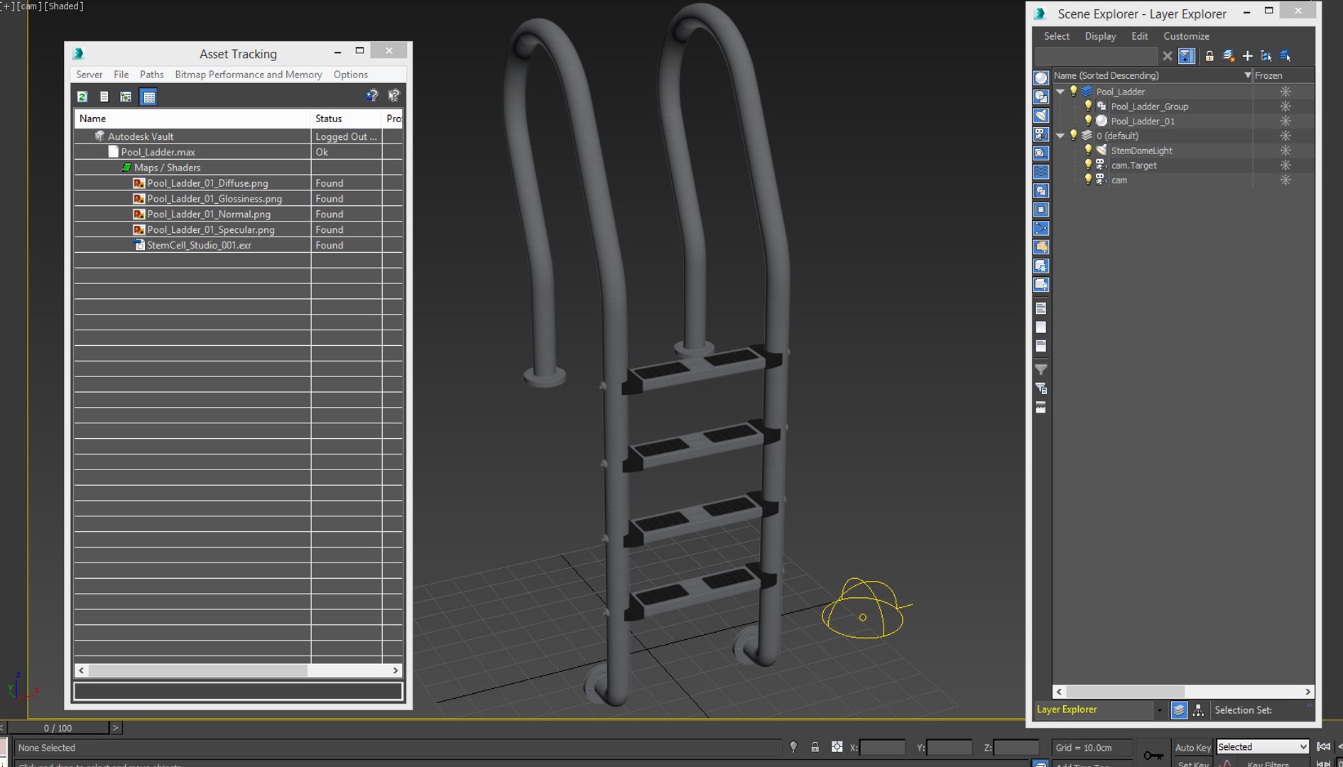3D Pool Ladder Model - TurboSquid 1911087