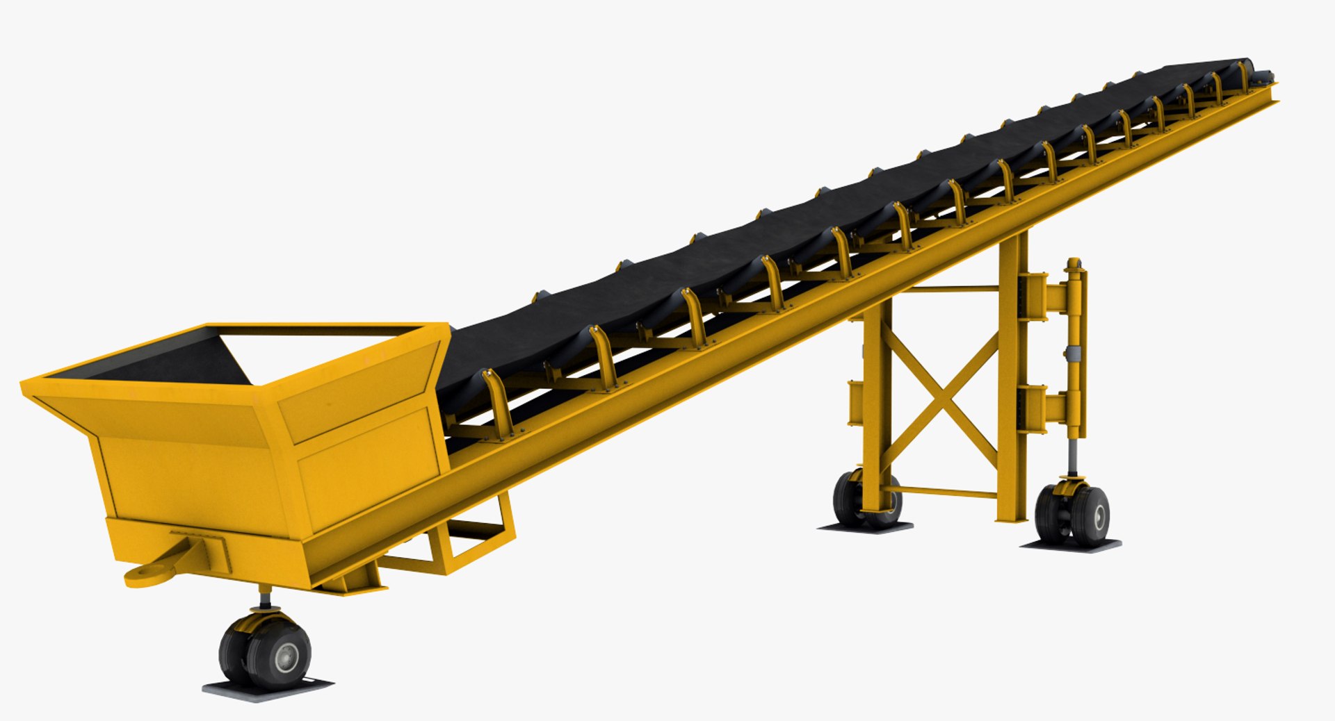 3D Mobile Belt Conveyor Model - TurboSquid 1328079