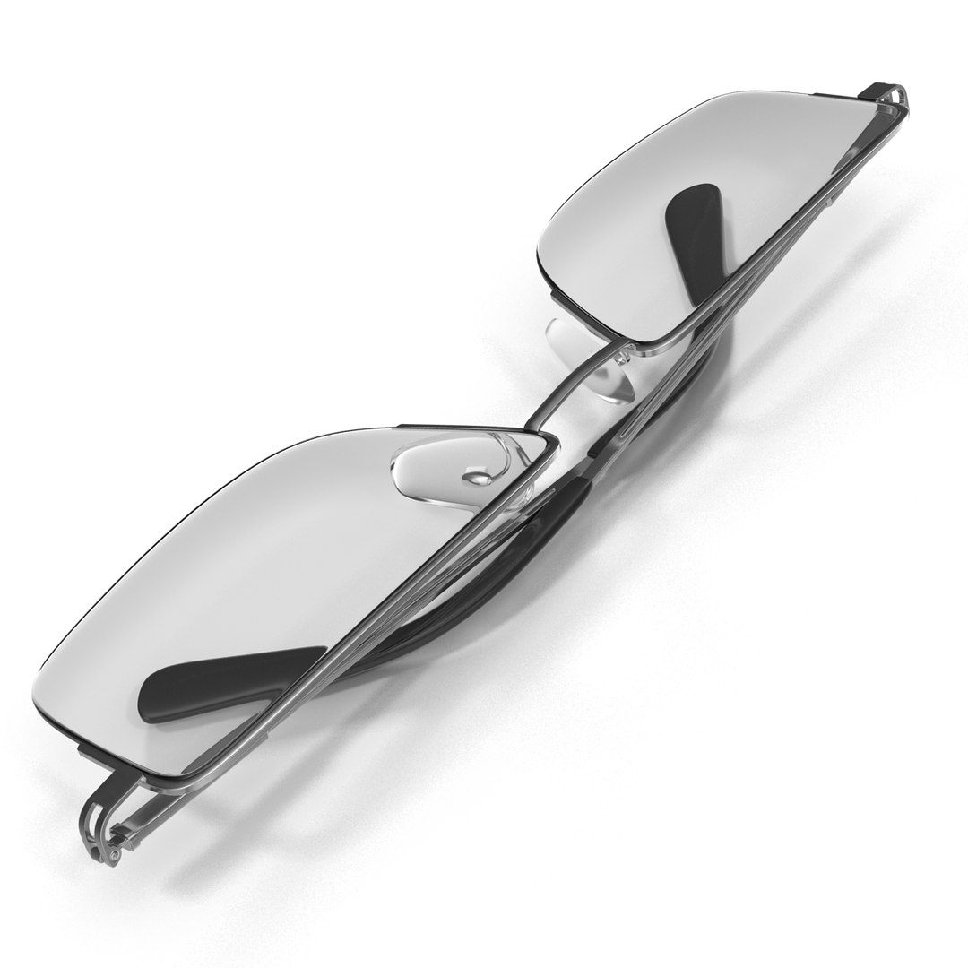 3d model glasses 6 folded