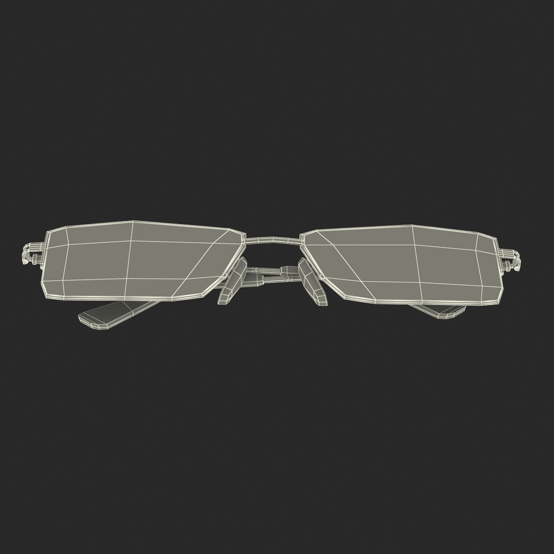 3d model glasses 6 folded