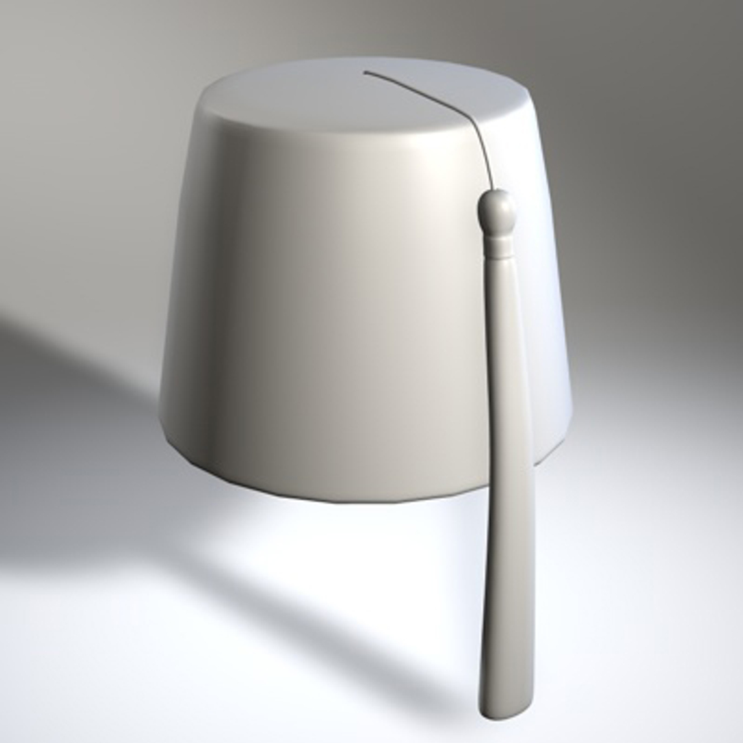 3d fez hat model