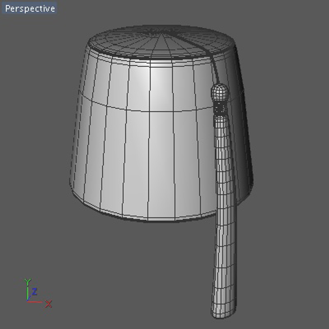 3d fez hat model