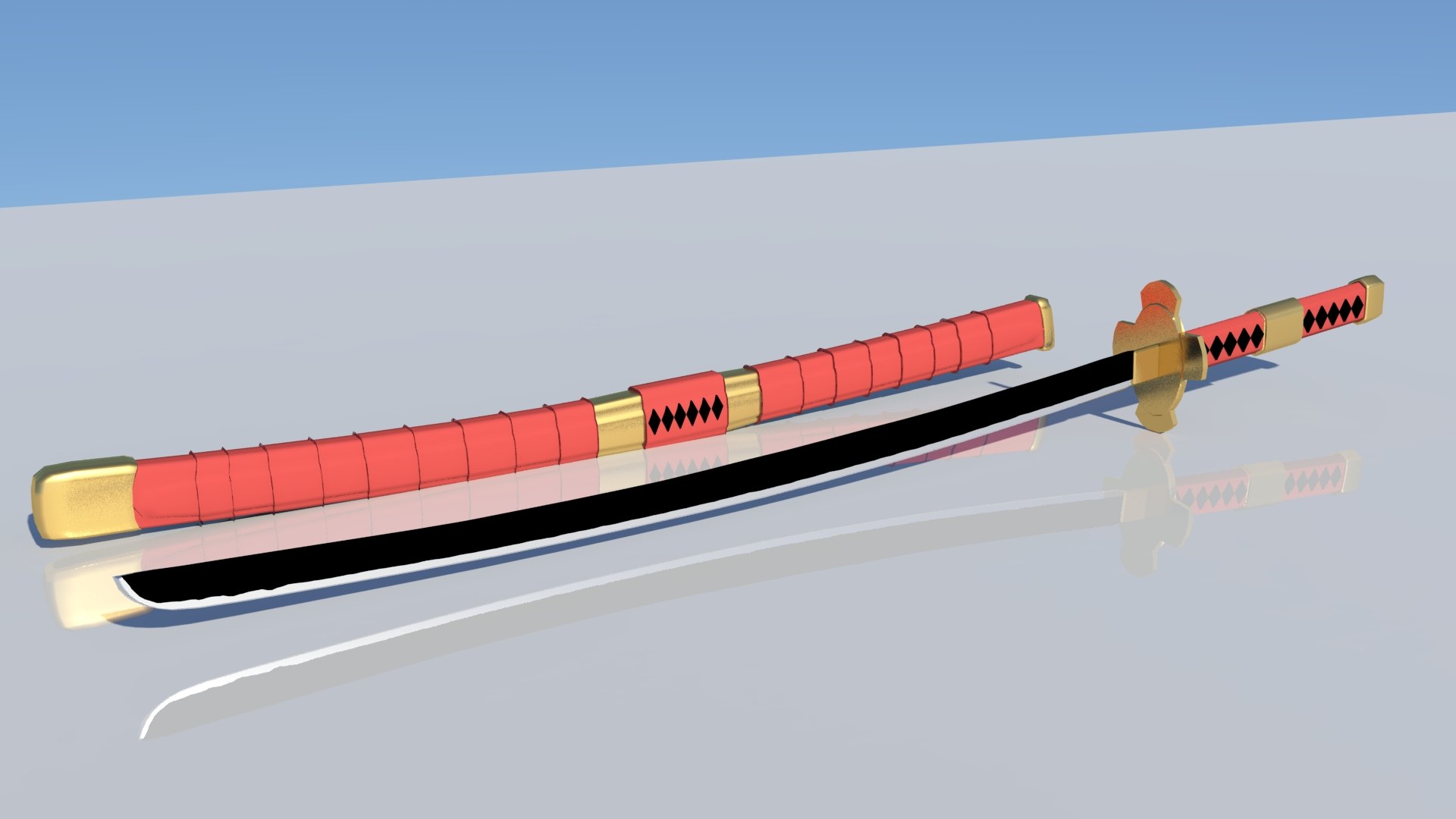 Sandai Kitetsu Swords Zoro 3D - TurboSquid 1191022