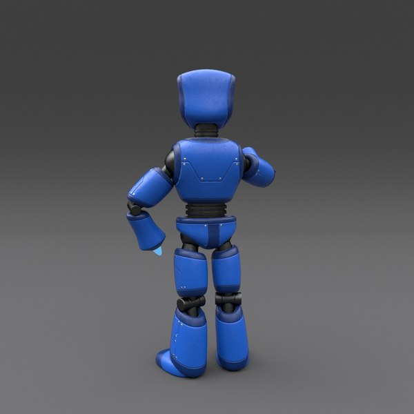 3d model robot rigged