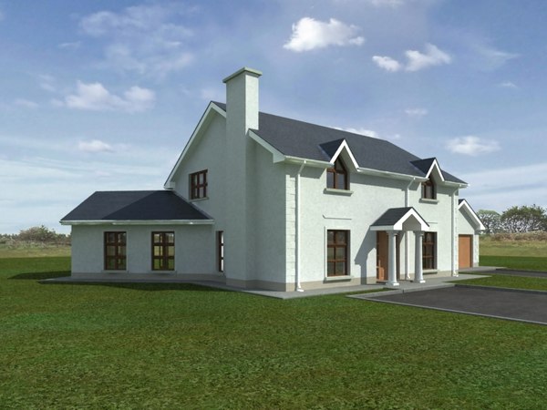 single house render dxf