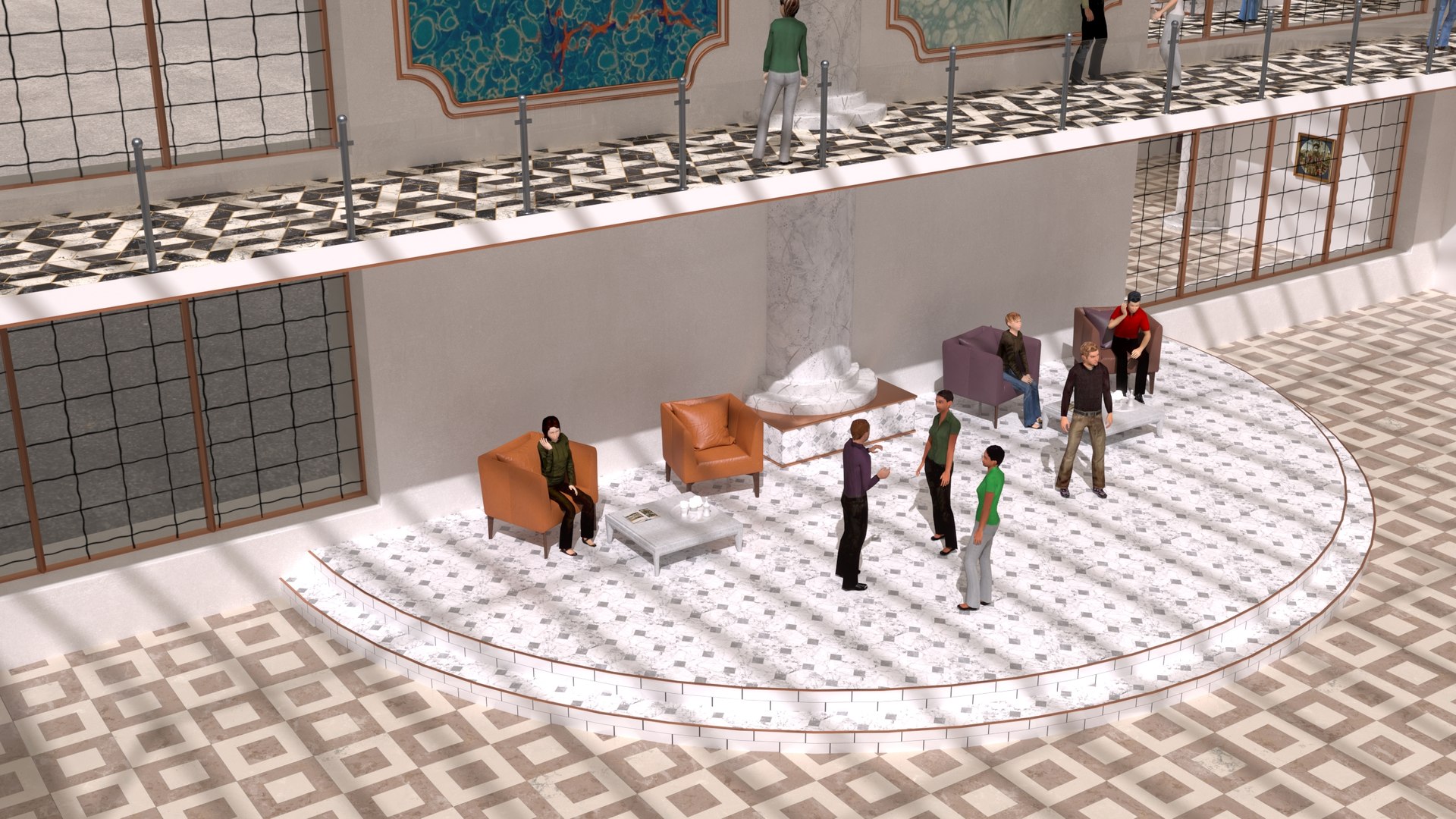 3D Hall - TurboSquid 1713277