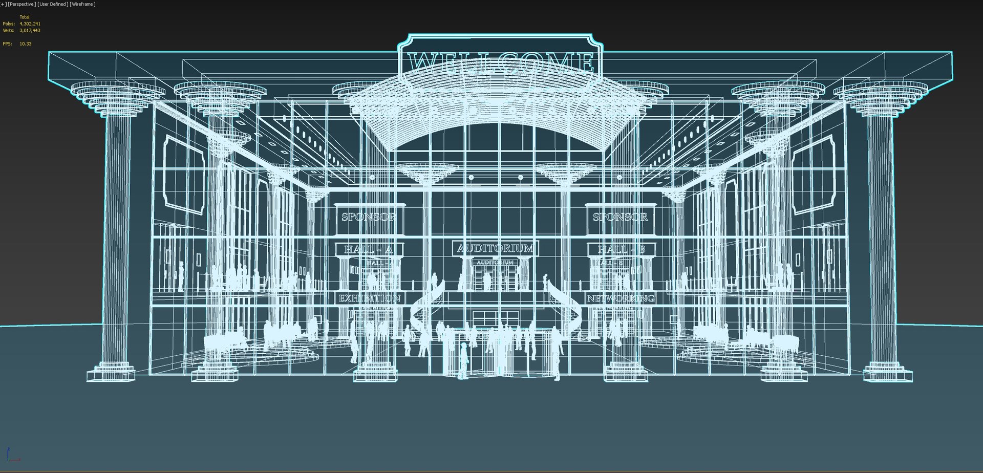 3D Hall - TurboSquid 1713277