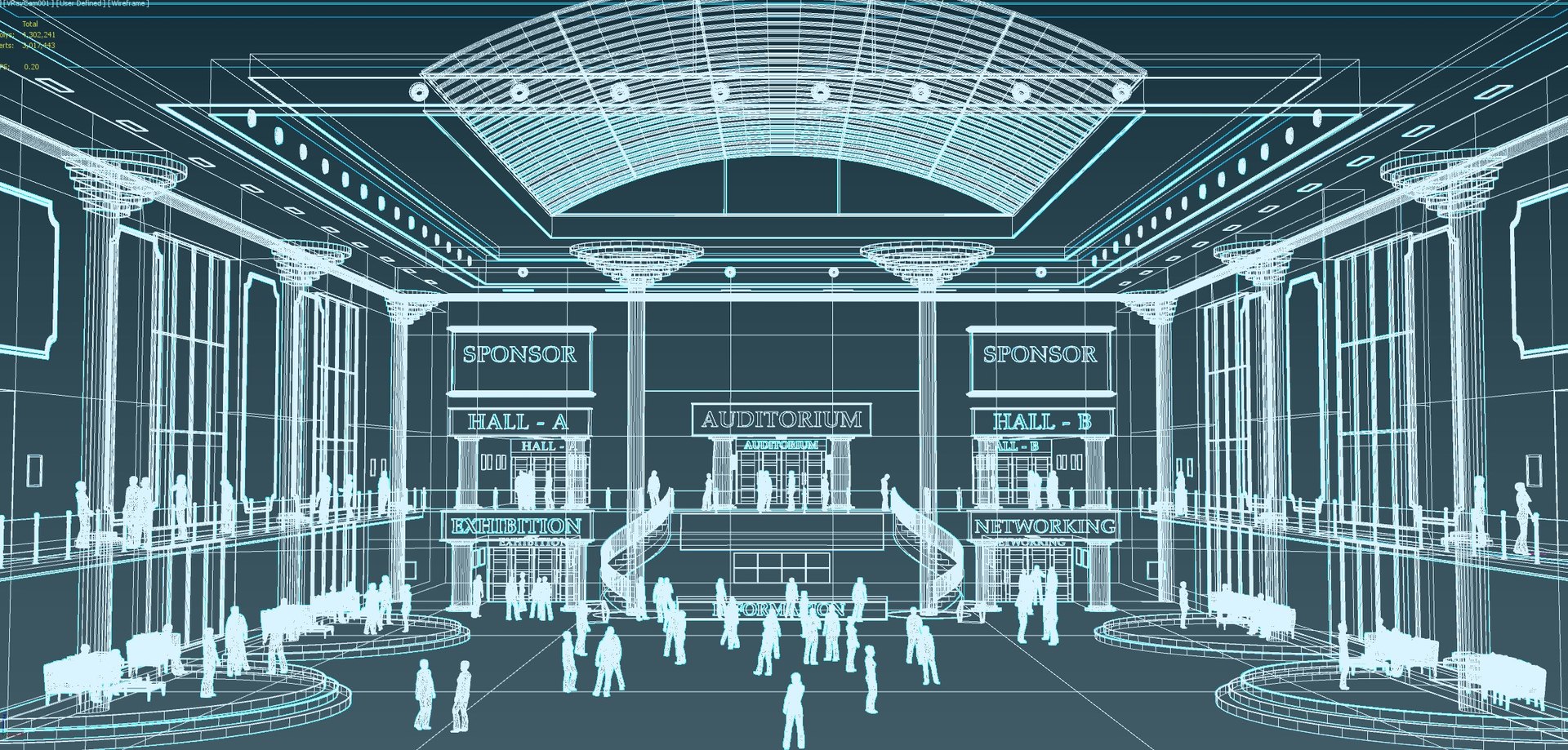 3D Hall - TurboSquid 1713277