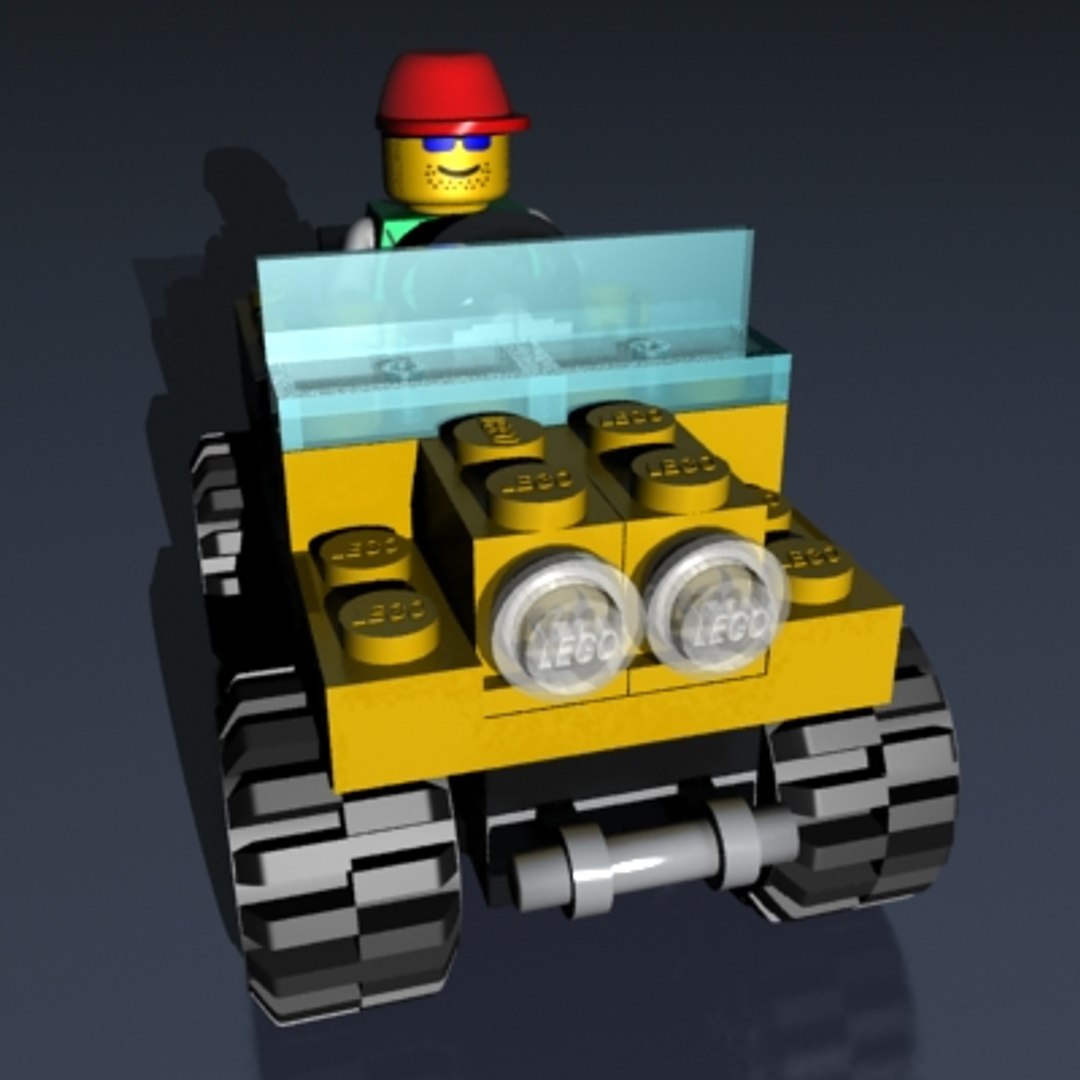 3d Model Of Lego Cart