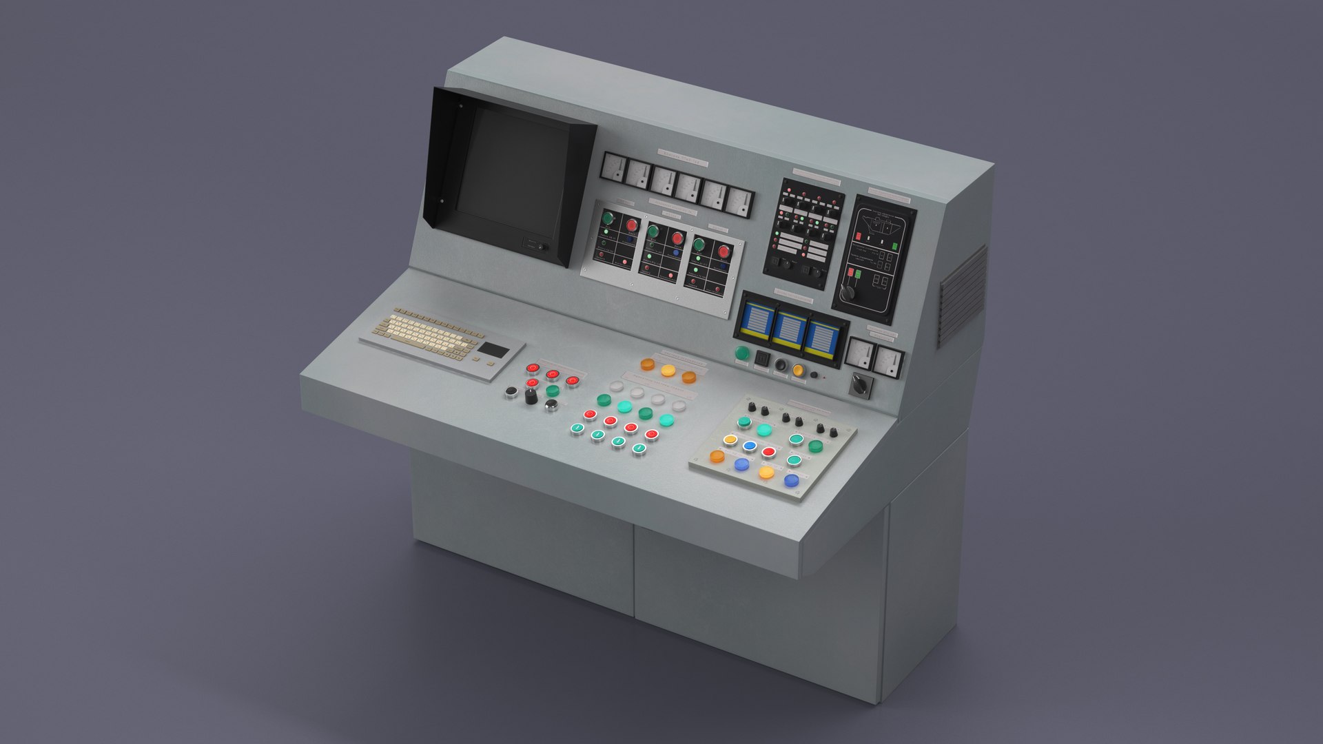 3D Old Factory Computer - TurboSquid 2022410