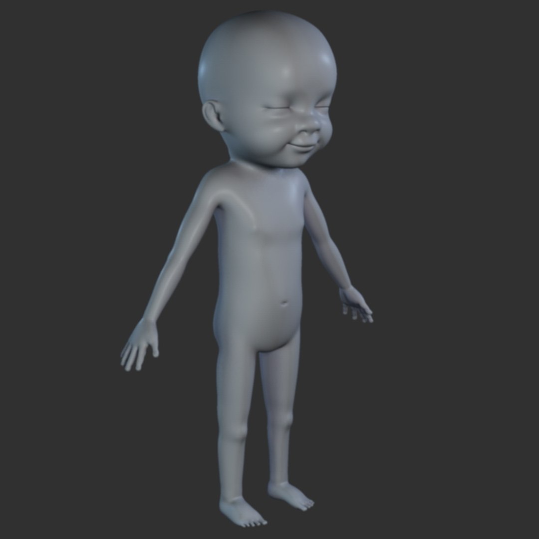 3d Model Fetus Body