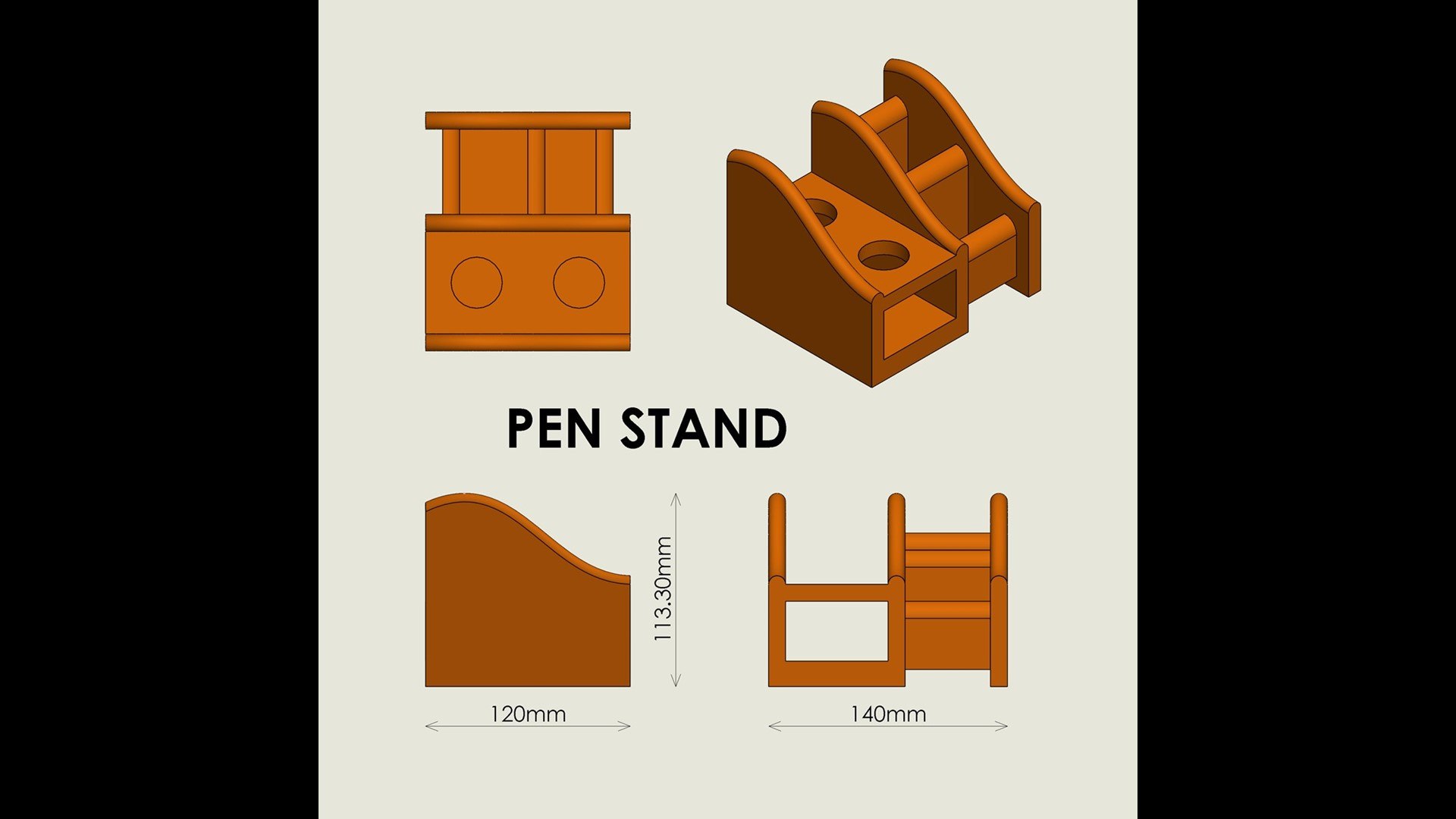 Pen Stand Model - TurboSquid 2388314