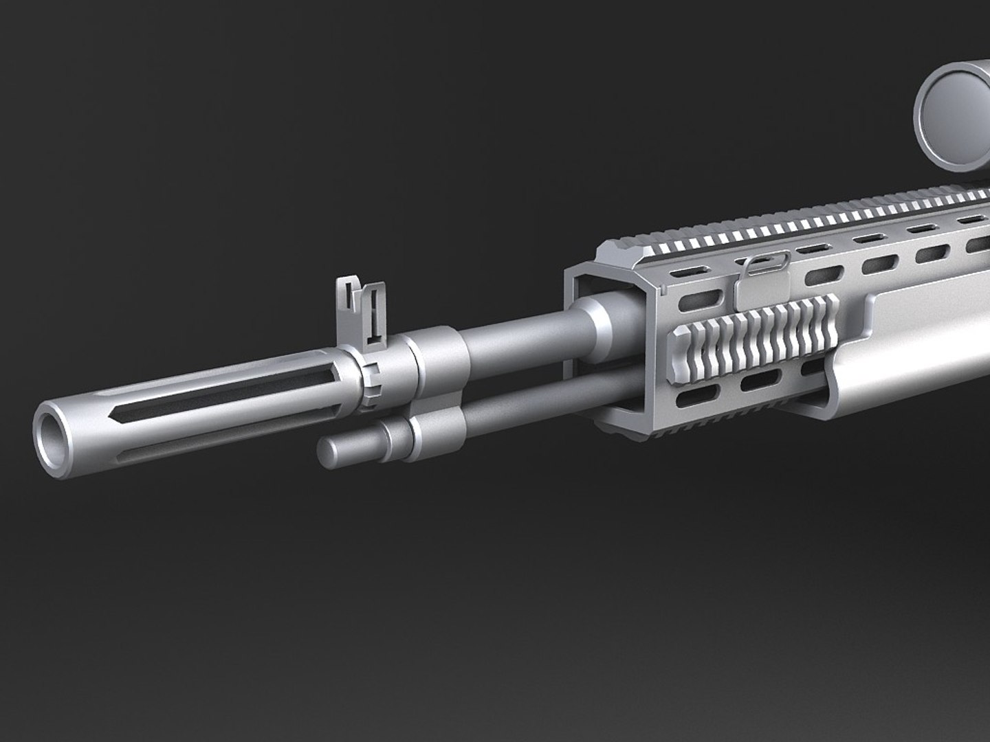 Rifle Sniper M14 3d Model