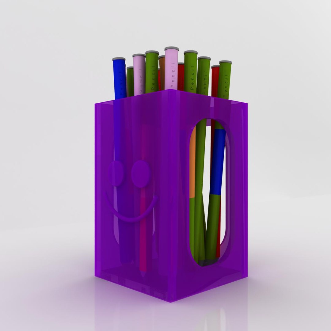 3d Model Of Pencil Box