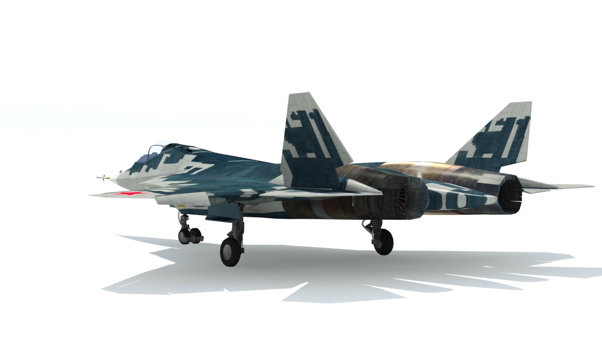 3D Model High Quality Su57 Jet Fighter - TurboSquid 1922623