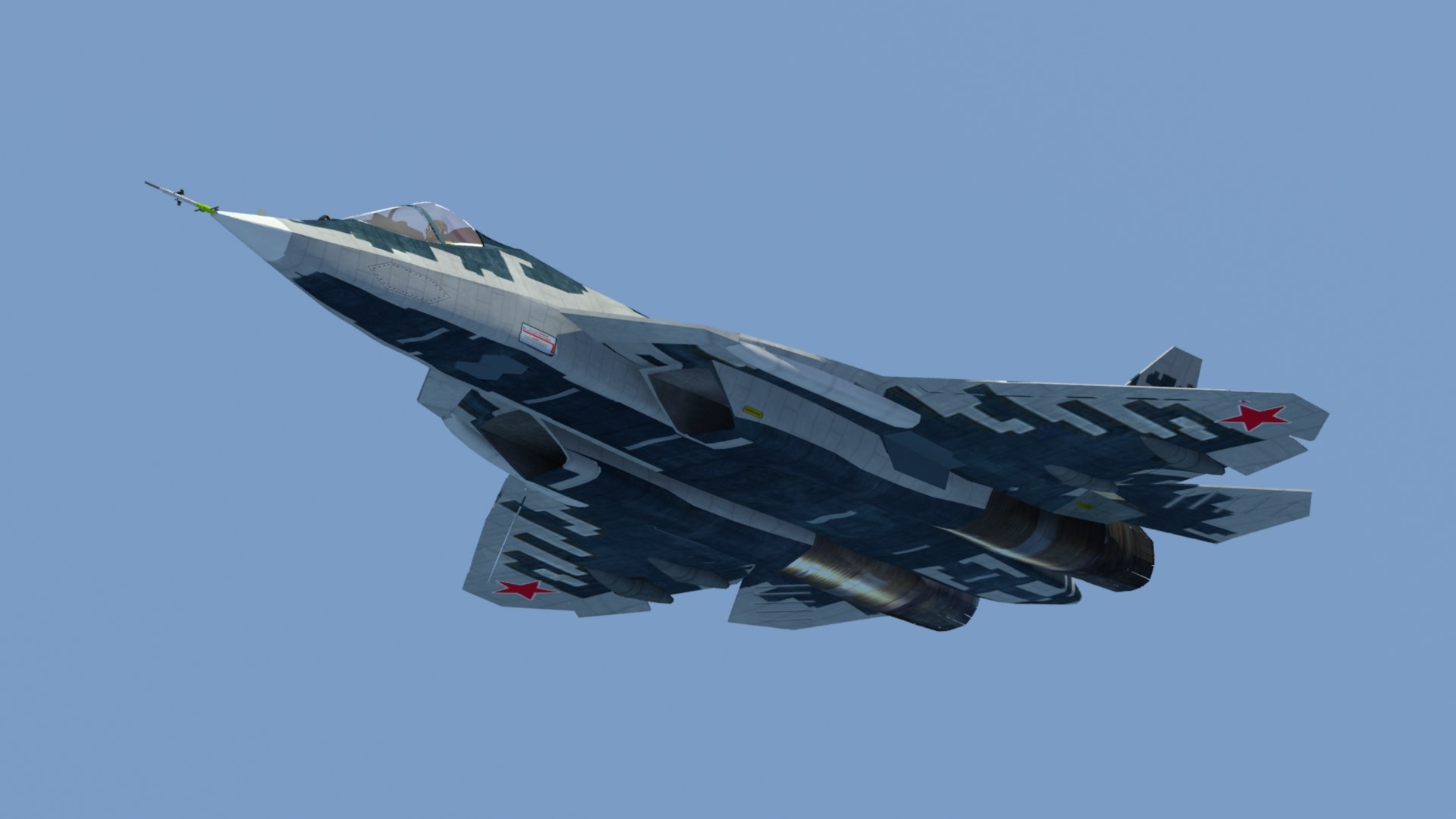 3D Model High Quality Su57 Jet Fighter - TurboSquid 1922623