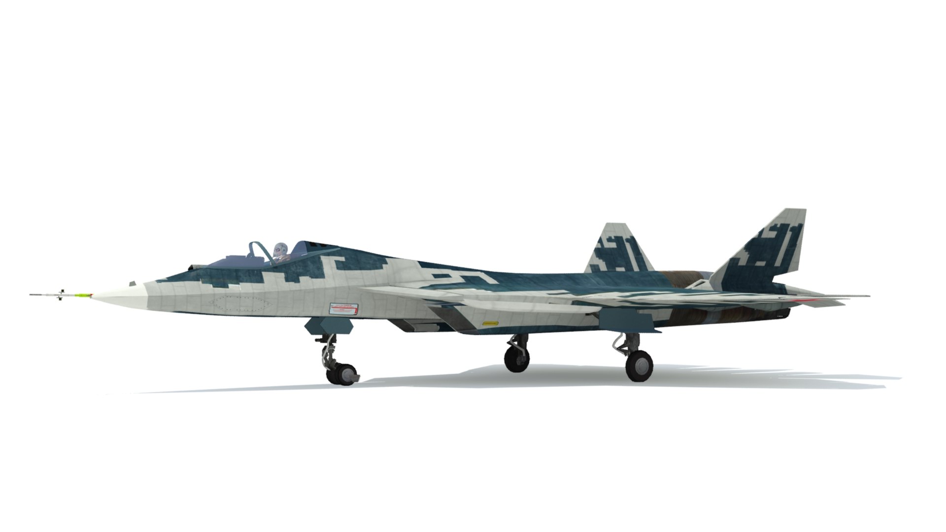 3D Model High Quality Su57 Jet Fighter - TurboSquid 1922623