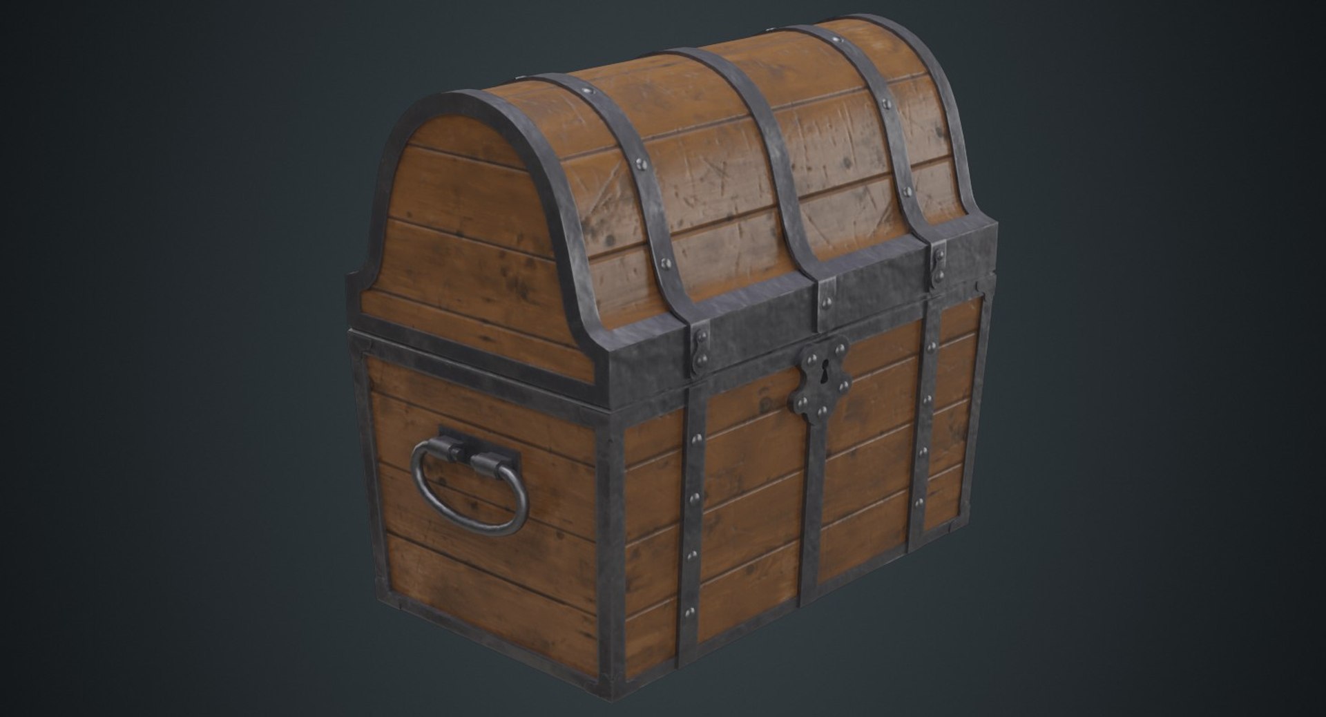 3D wooden chest 1a - TurboSquid 1307510