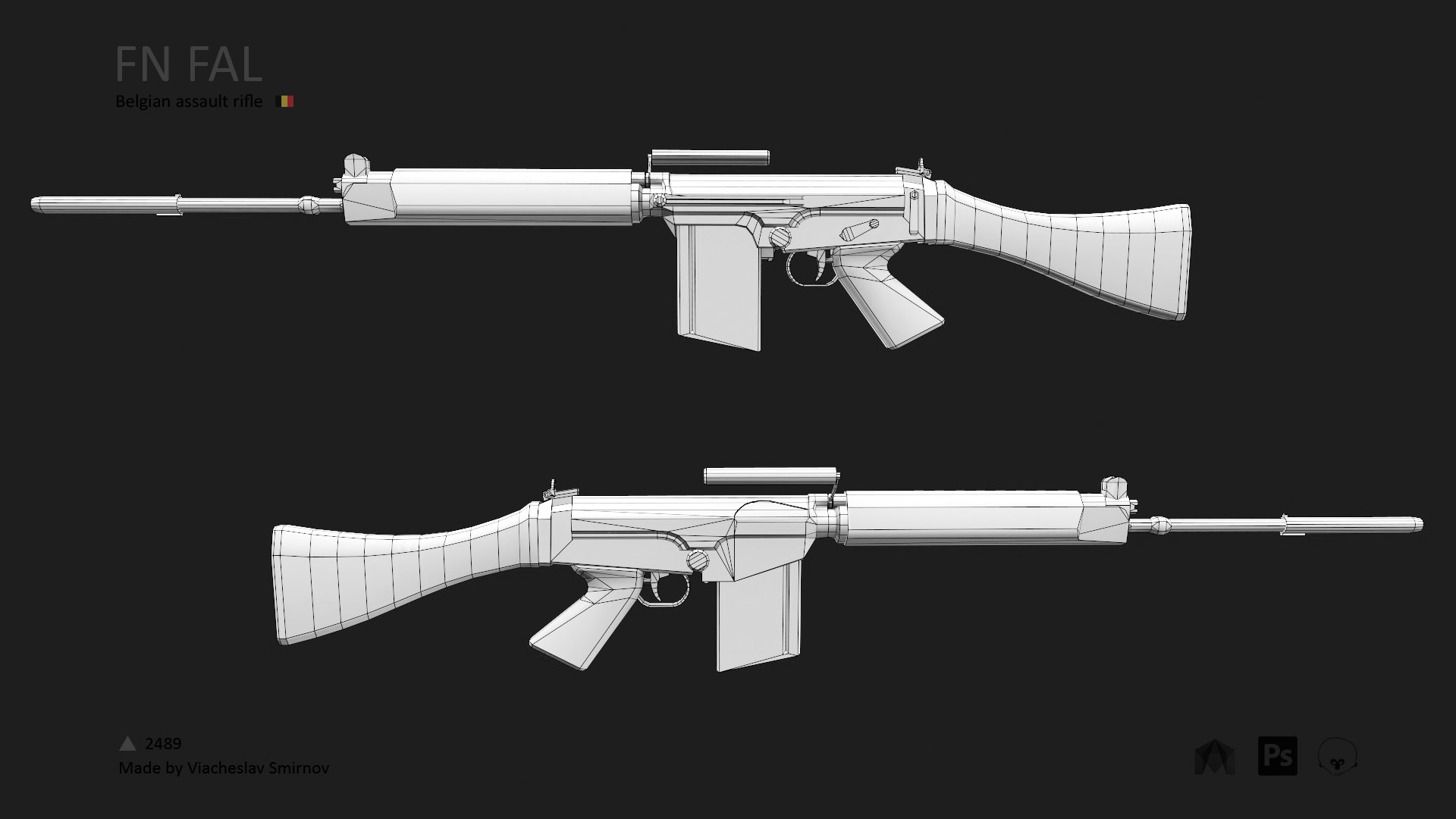 3D Fn Fal - TurboSquid 1151742