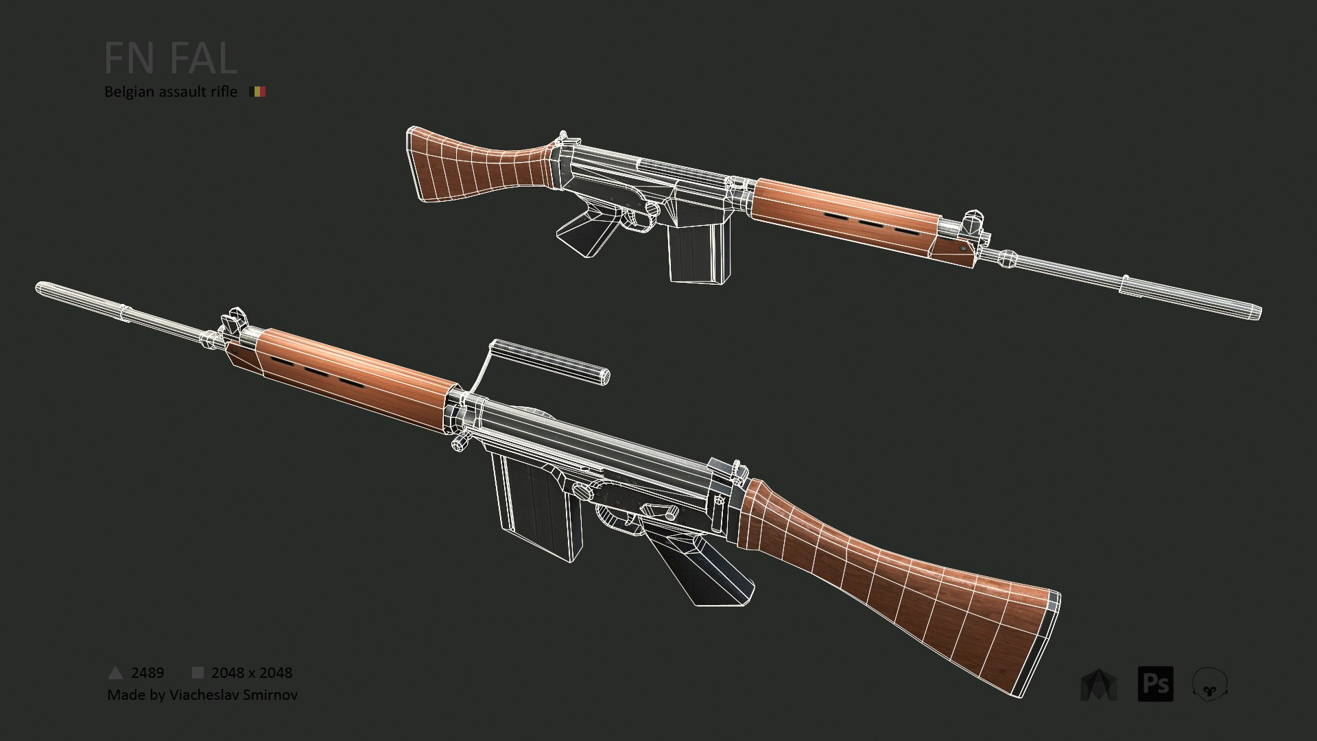 3D Fn Fal - TurboSquid 1151742