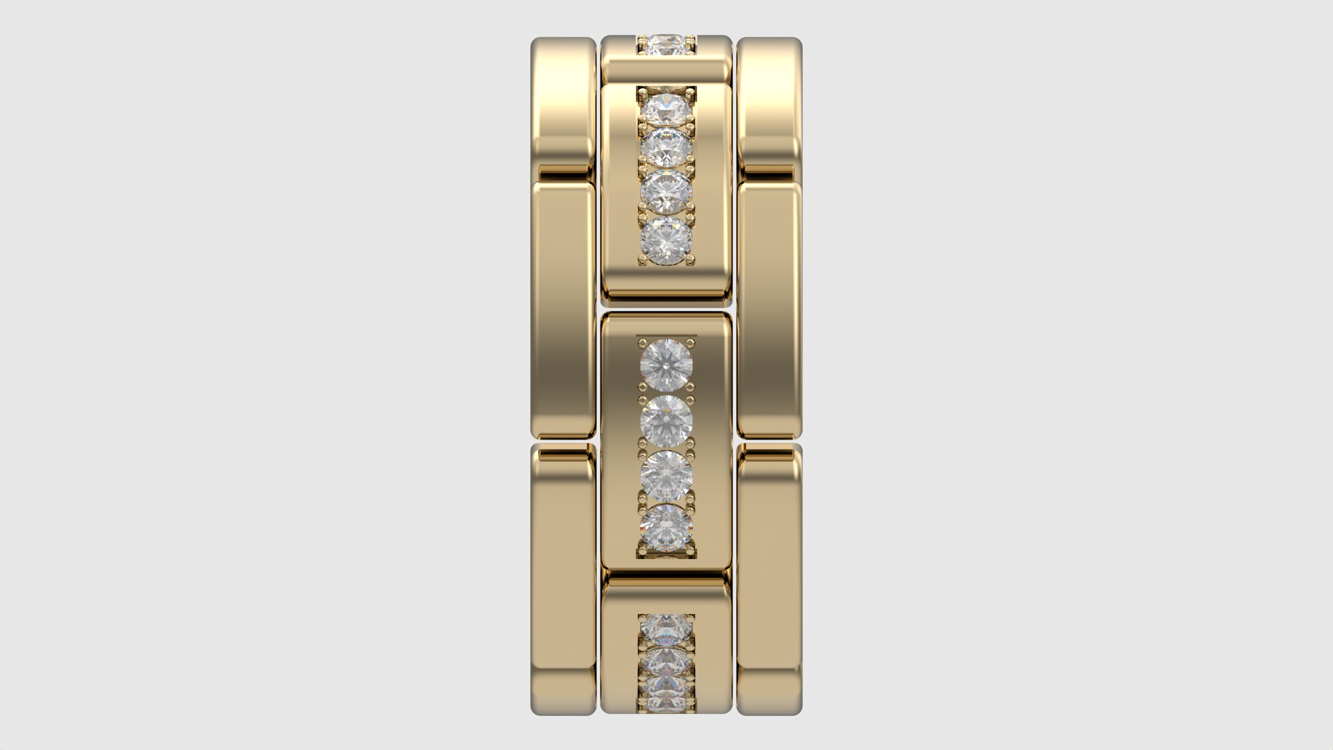 3D Luxurious Interlocking Band Ring JDBCo - TurboSquid 2345813