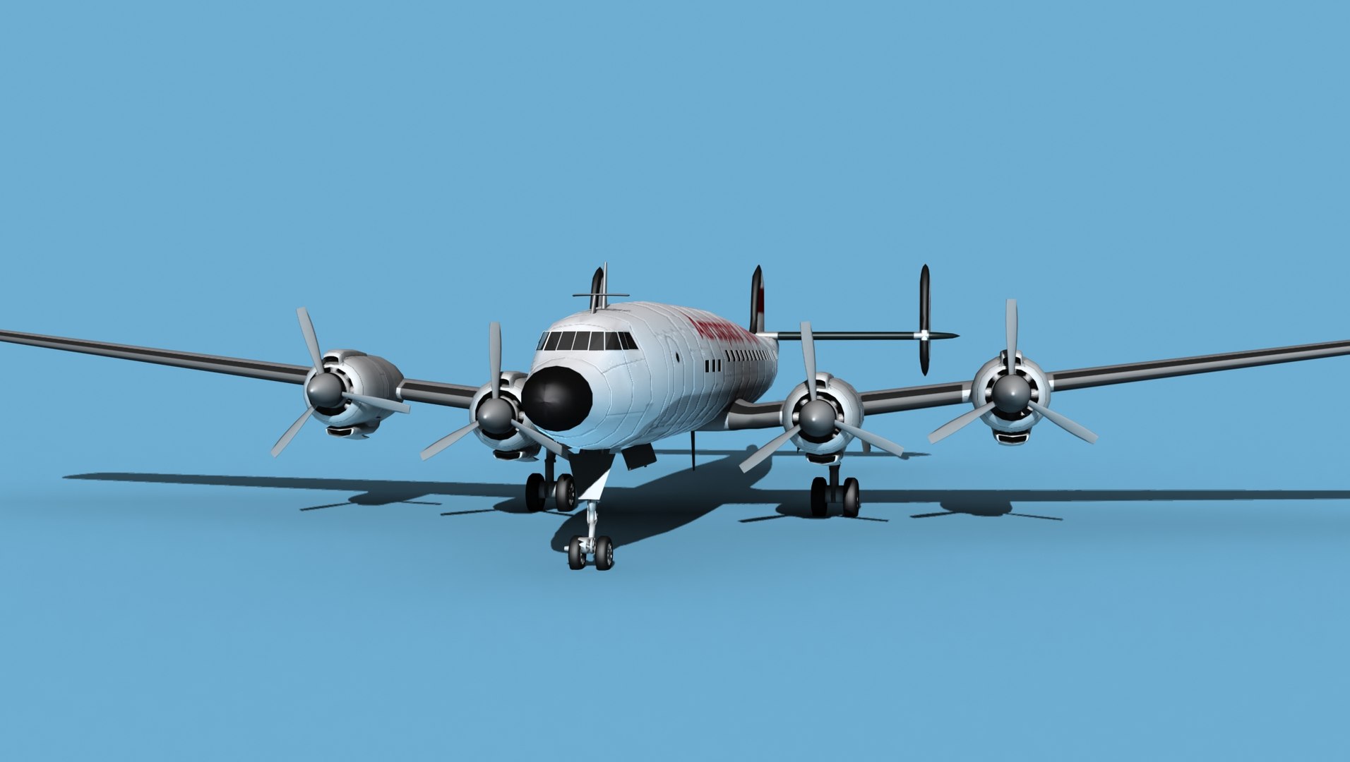 Lockheed L1649 Star Liner Aerospace Lines 3D Model - TurboSquid 1921226