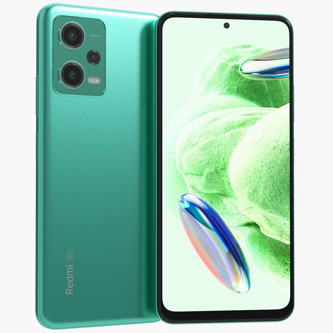 Xiaomi Redmi Note 12 5G Green model - TurboSquid 2052395