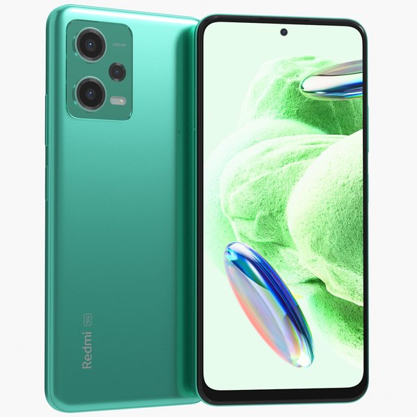 modelo 3d Xiaomi Redmi Note 12 5G Green - TurboSquid 2052395