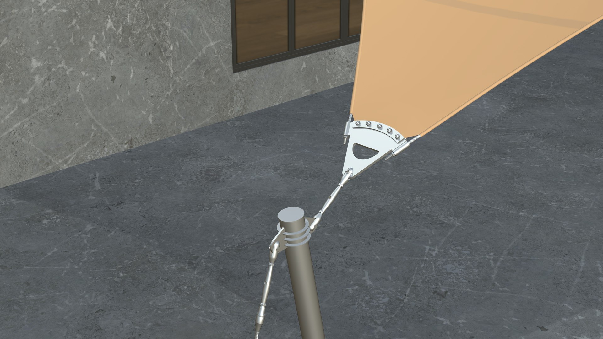 3D Tensile Structure In Building Model - TurboSquid 2121516