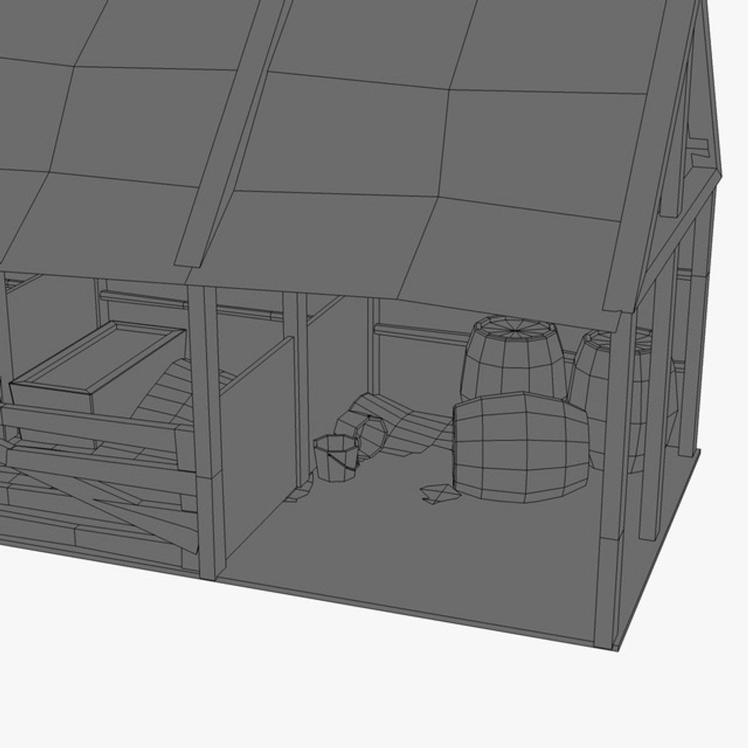 3d model stable