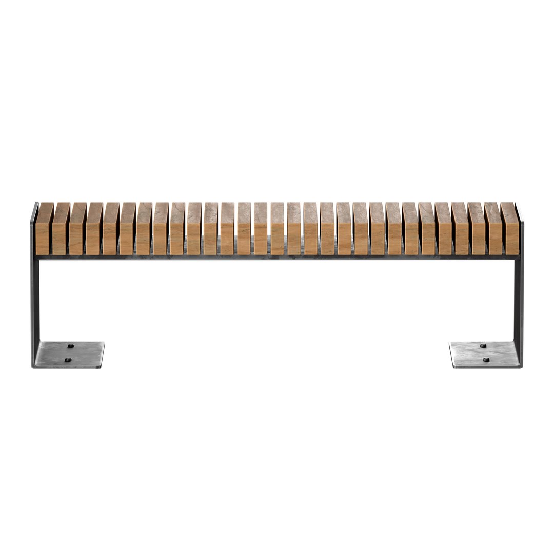 Street Bench Model - TurboSquid 2295816