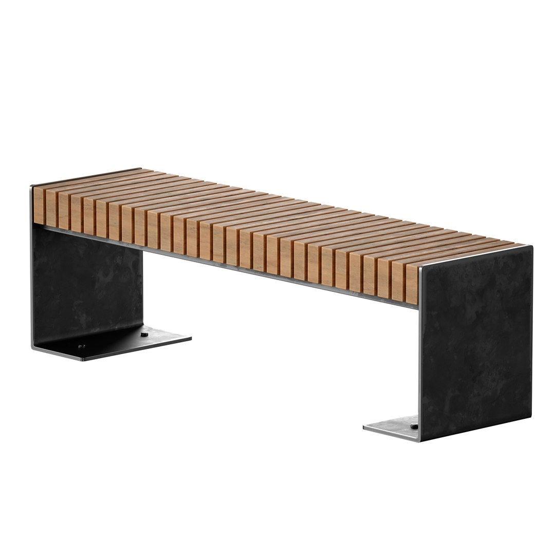 Street Bench Model - TurboSquid 2295816