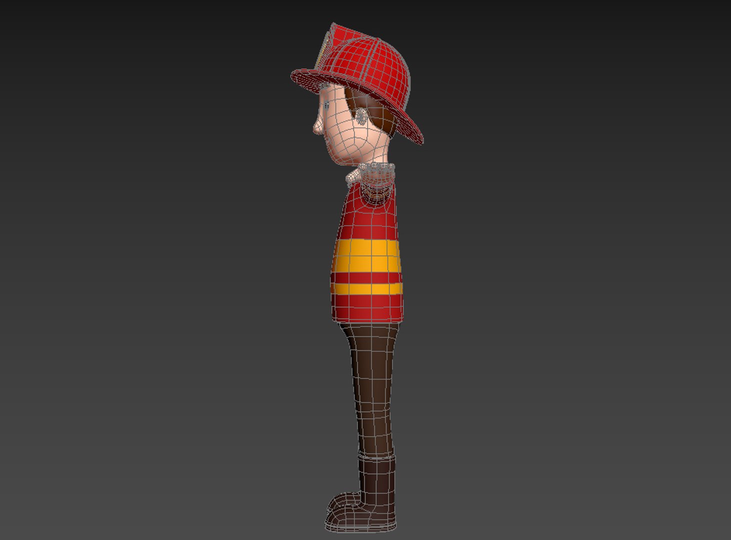 Firefighter character 3D model - TurboSquid 1612699