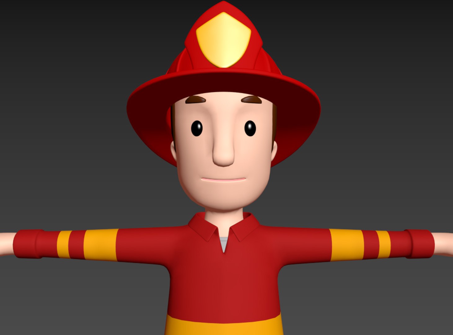 Firefighter Character 3D Model - TurboSquid 1612699