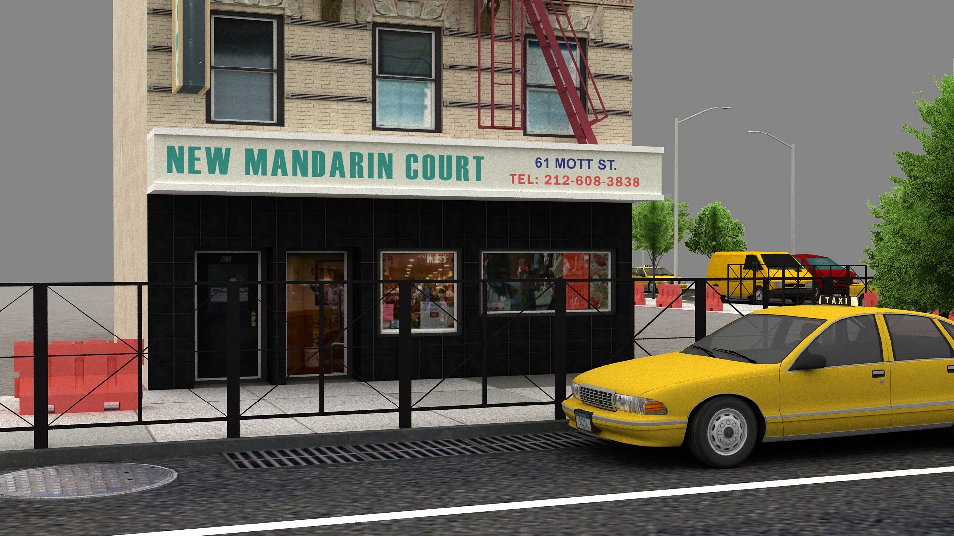 3D Chinatown Manhattan Building 02 Model - TurboSquid 1852768