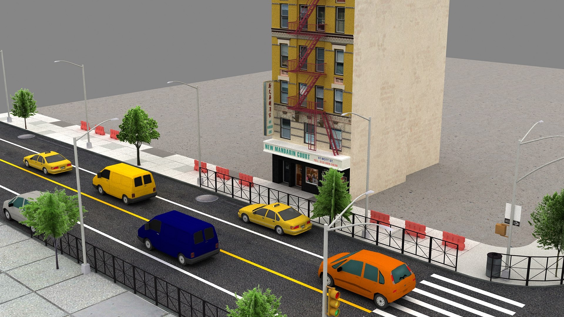 3D Chinatown Manhattan Building 02 Model - TurboSquid 1852768