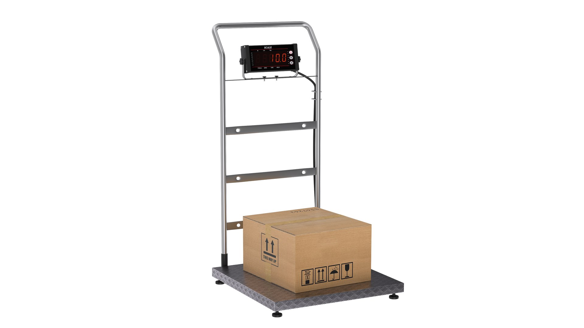 Warehouse Scale With Post Package 3D Model - TurboSquid 2288130