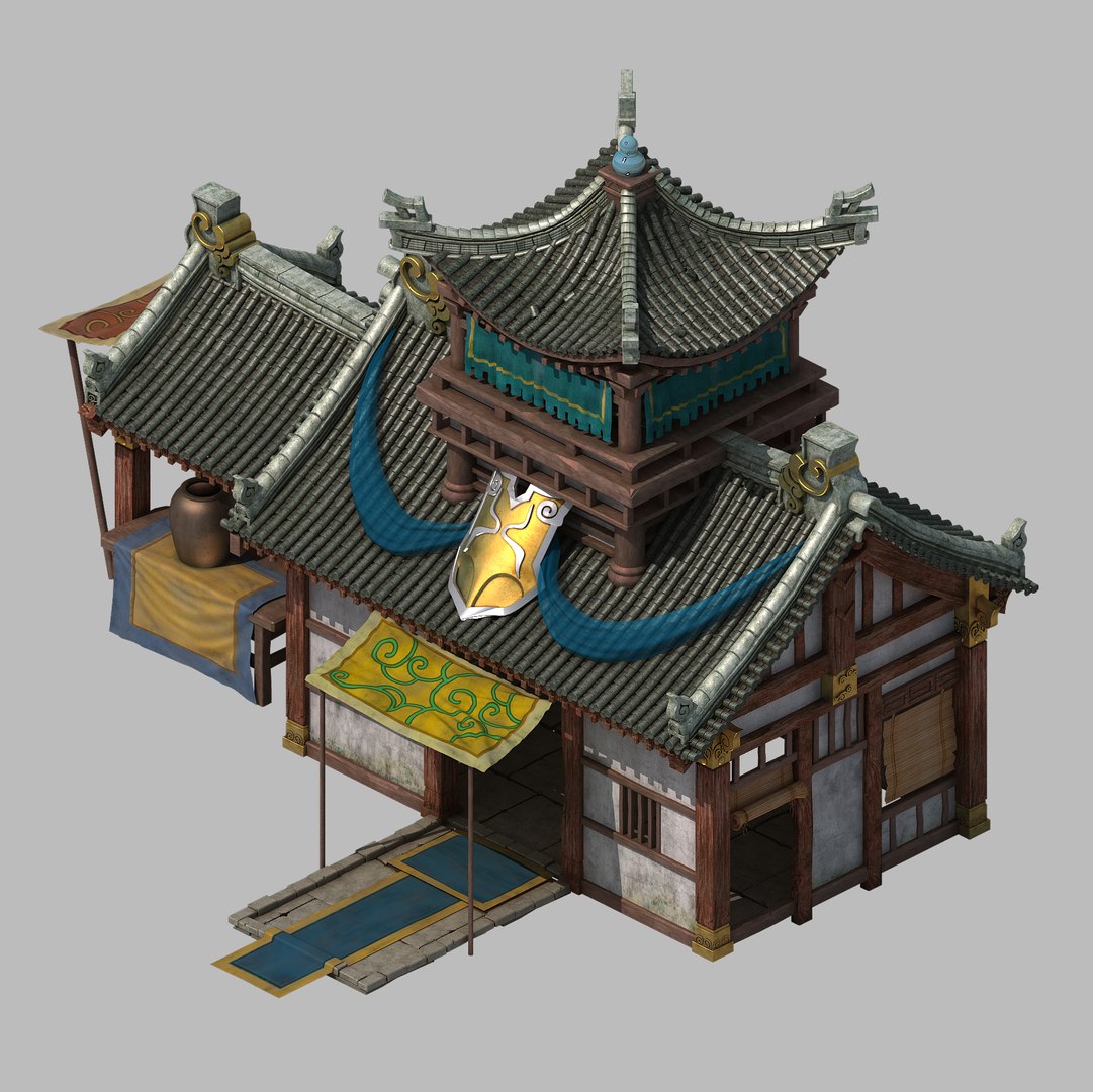 3D City - Building Armor Model - TurboSquid 1452437