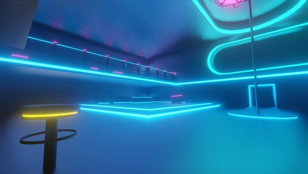 3D nightclub disco bar model - TurboSquid 1380536