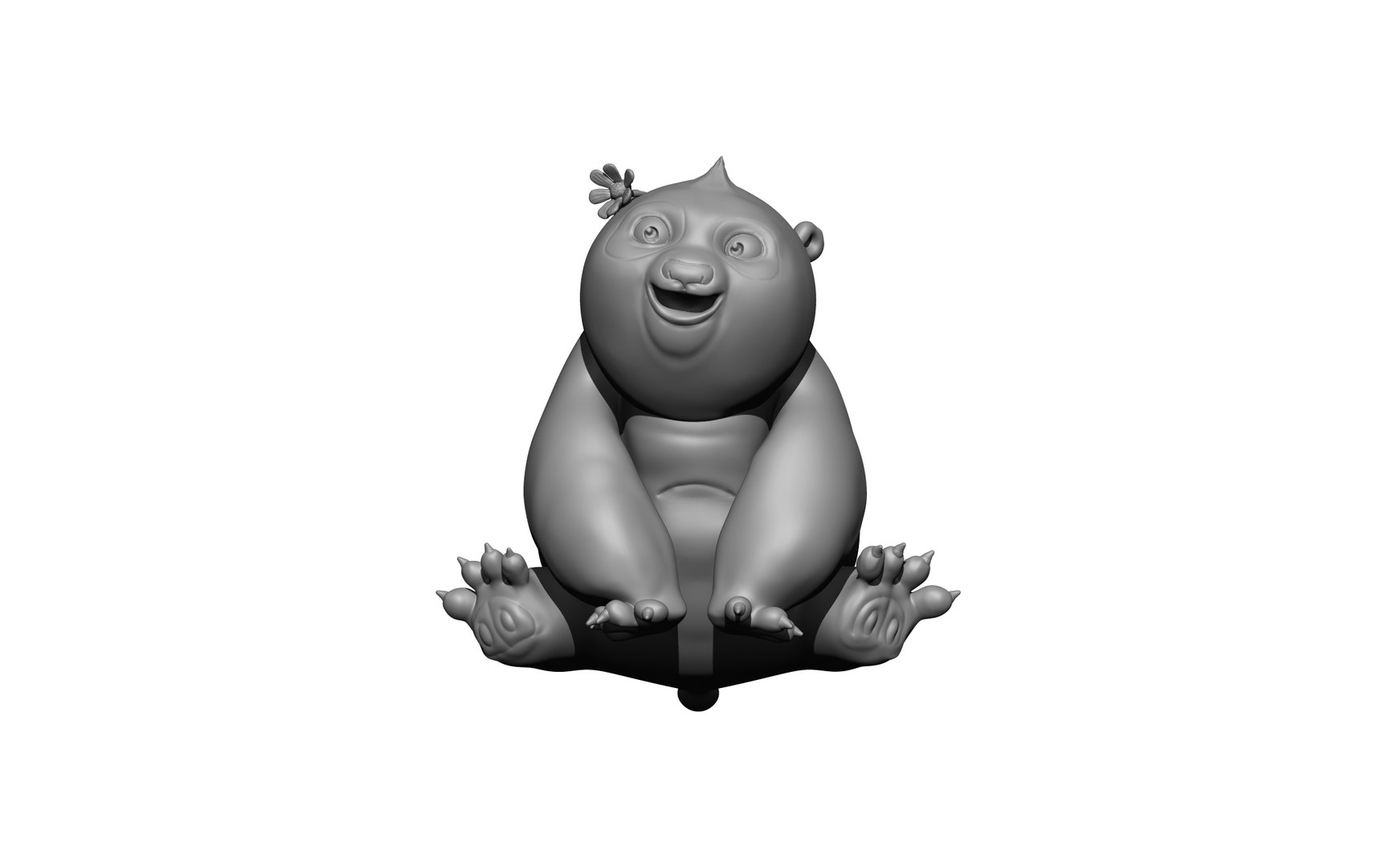 Panda Cartoon 3D Model - TurboSquid 2207723