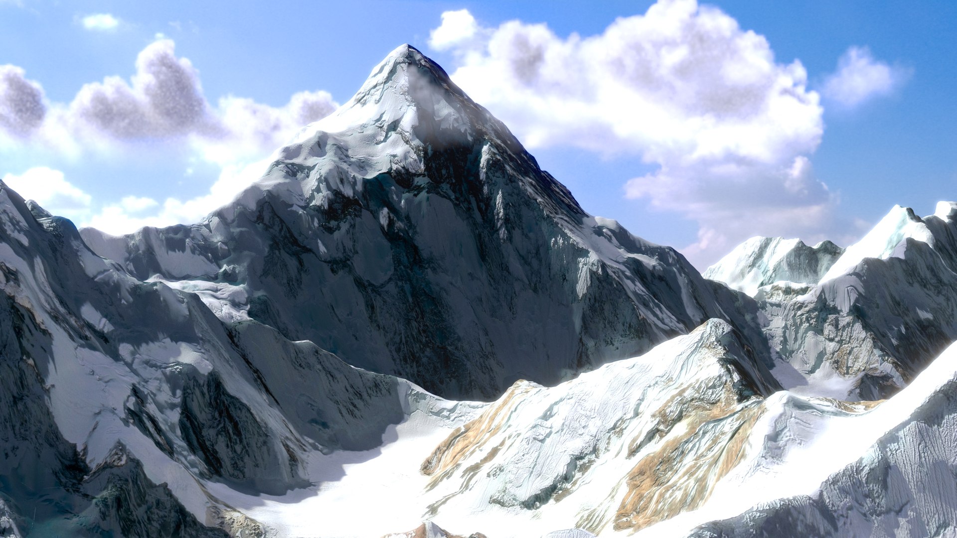3D Mountain Landscape model - TurboSquid 2153667