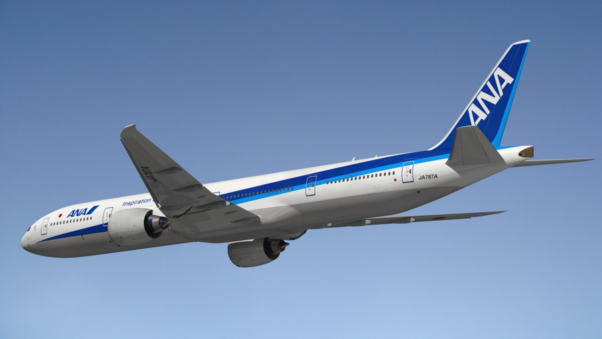 Boeing 777 Ana Airways Model - TurboSquid 1654375