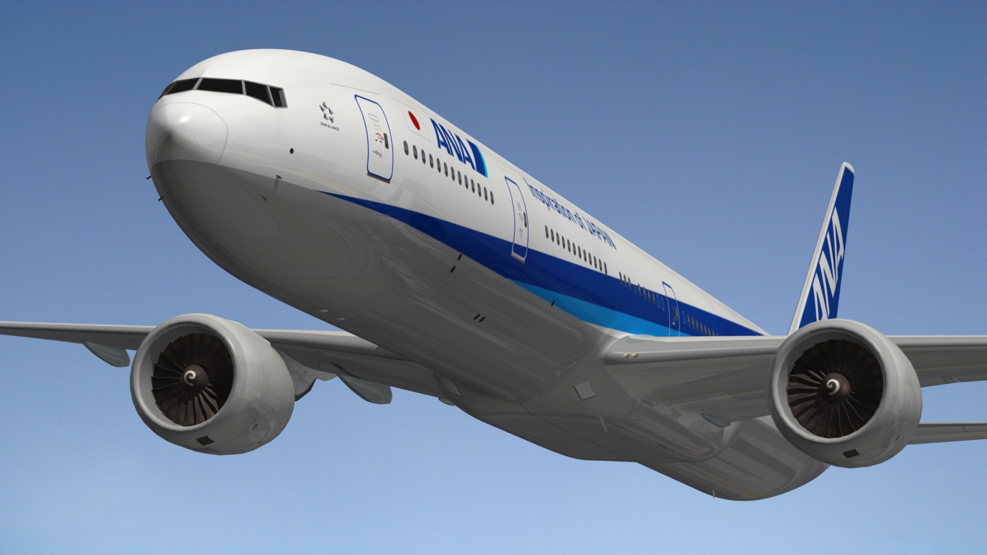 Boeing 777 Ana Airways Model - TurboSquid 1654375