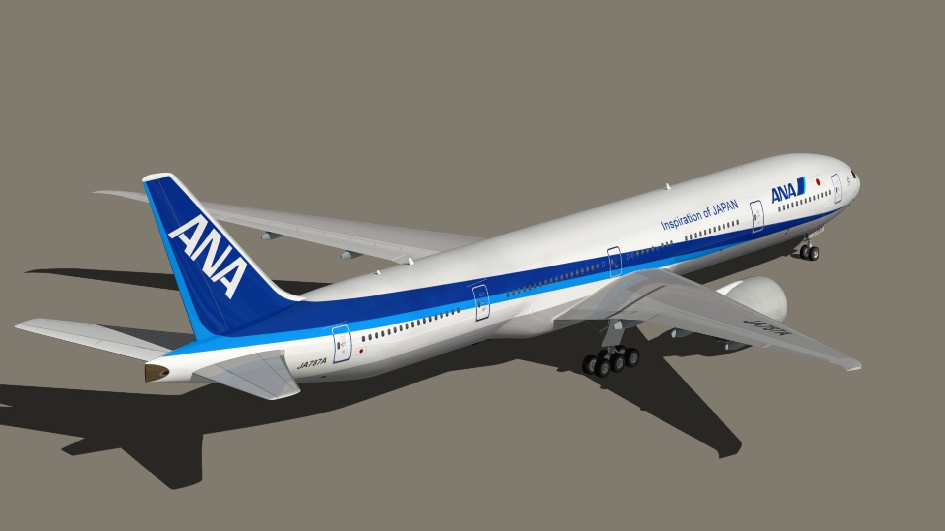 Boeing 777 Ana Airways Model - TurboSquid 1654375