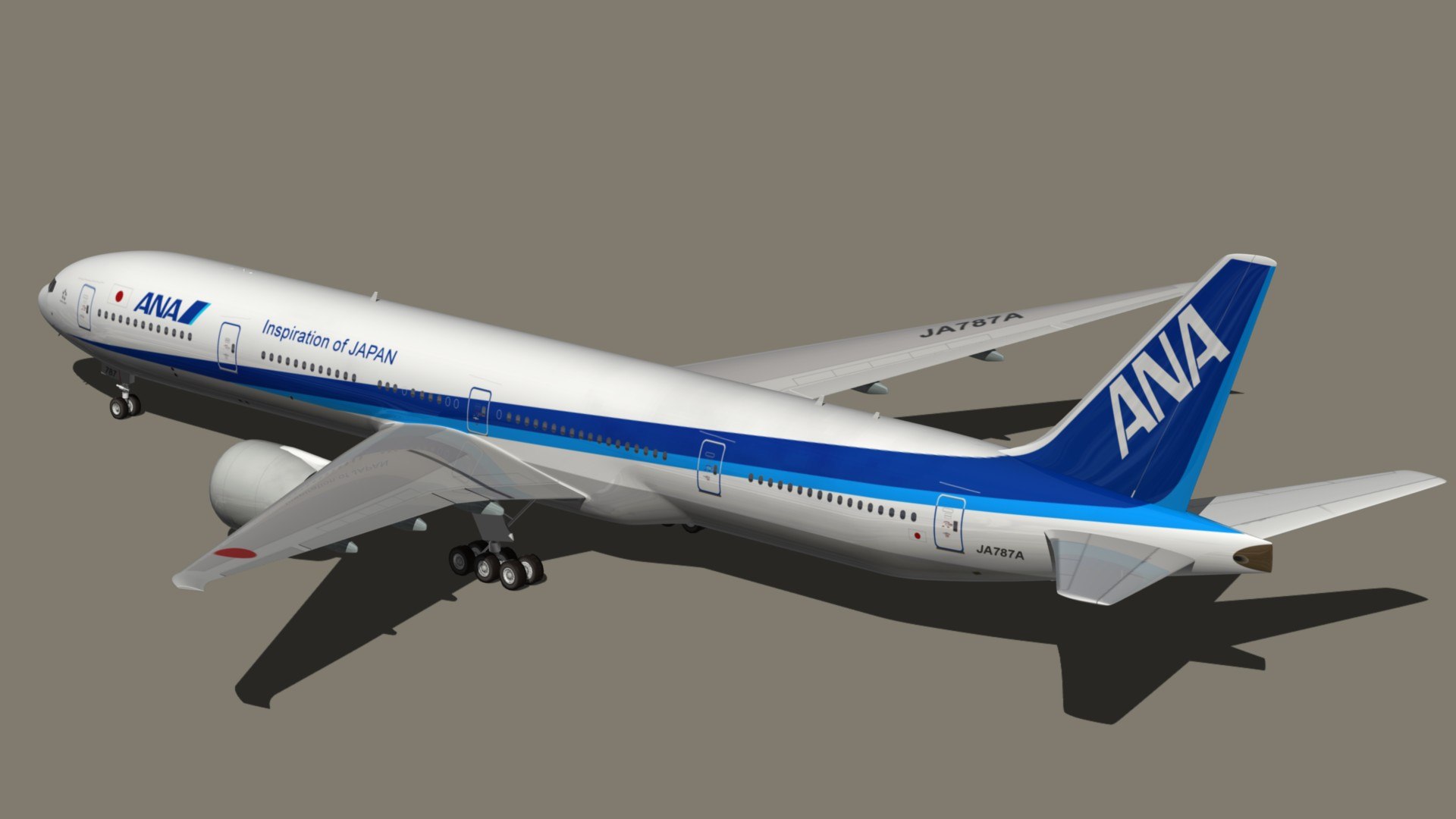 Boeing 777 Ana Airways Model - TurboSquid 1654375